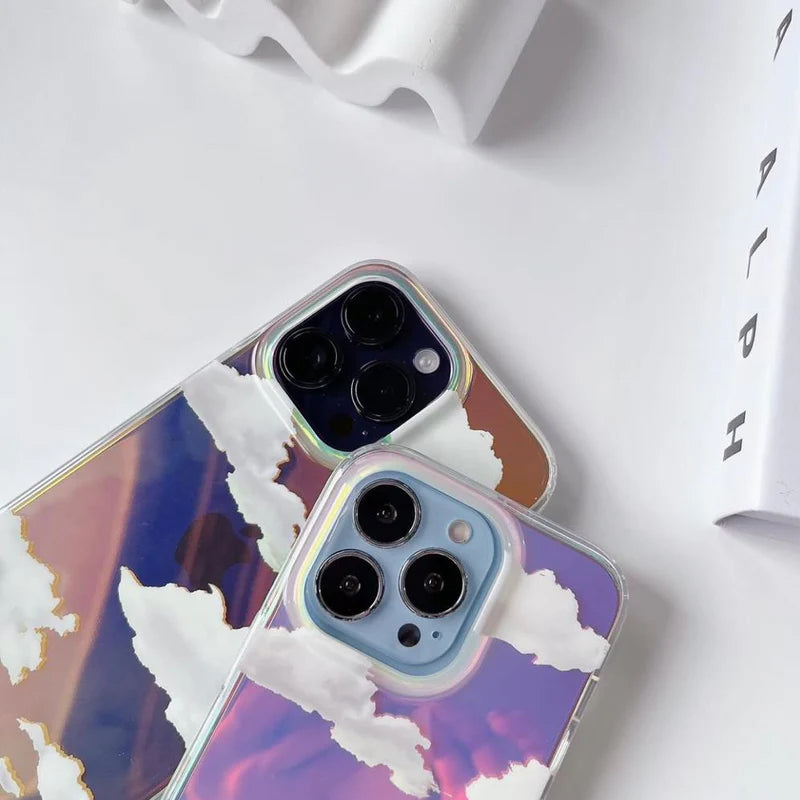 Clear Sky Holographic Case for iphone 15 - 15 pro max