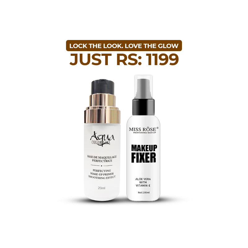 Miss Rose Makeup Setting Spray. +Aqua Color Line Makeup Primer