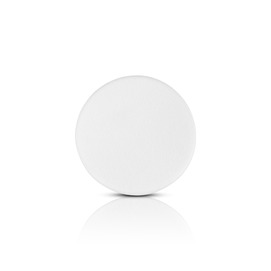 Glamorous Face Puff Round White New