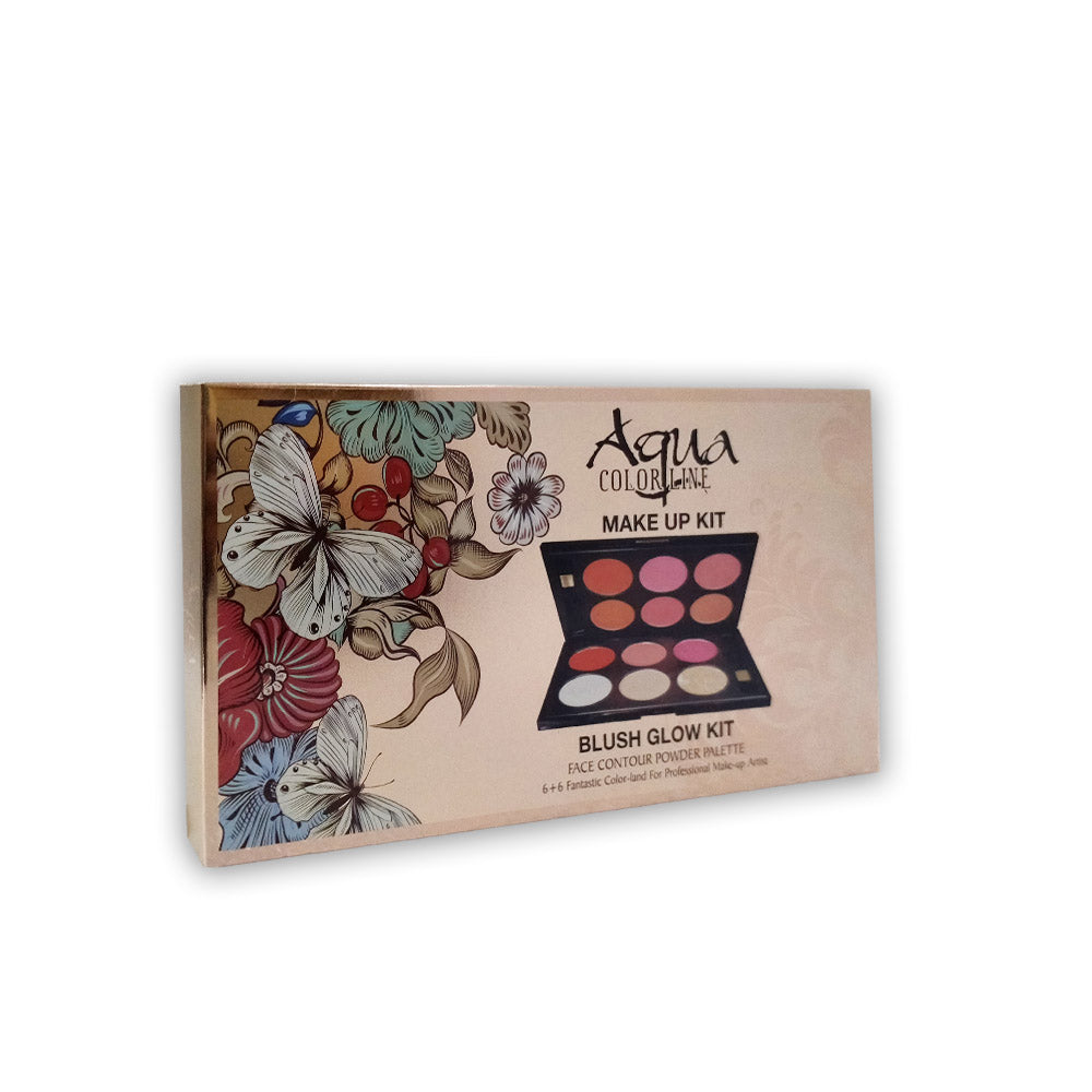 Aqua Color Line 6+6 Blush Glow & Contour Kit | best quality Blush Glow ...